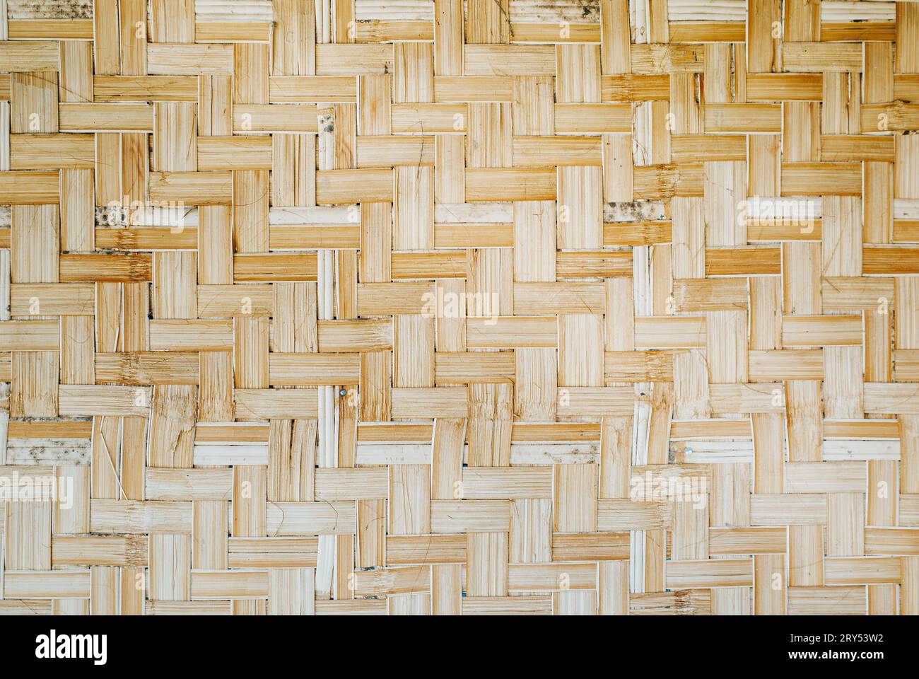 Anyaman of Indonesian woven bamboo texture or pattern. Traditional mat ...
