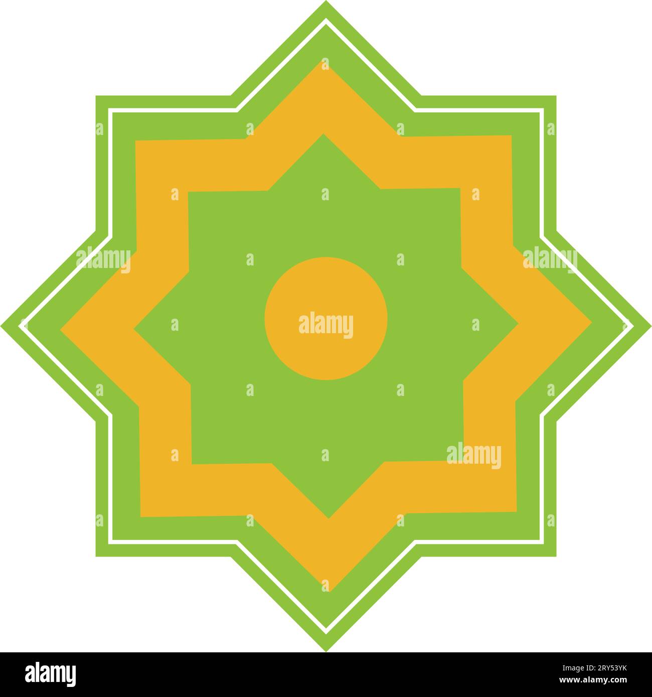 islamic star design Stock Vector Image & Art - Alamy