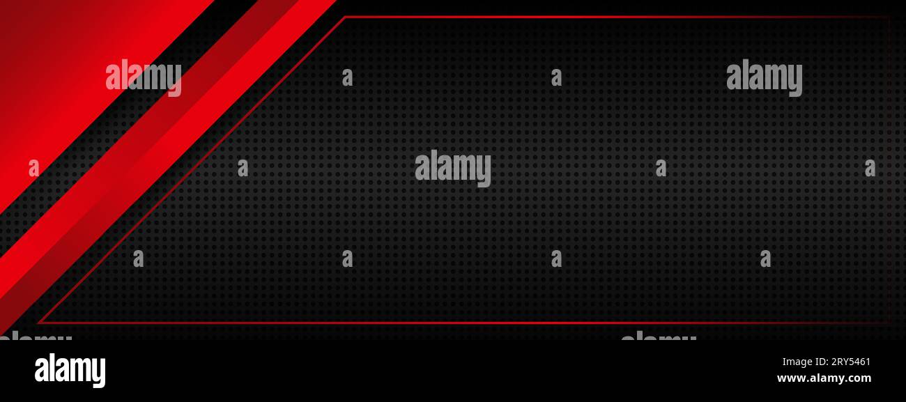 modern background banner design with red lines on dark background Stock ...