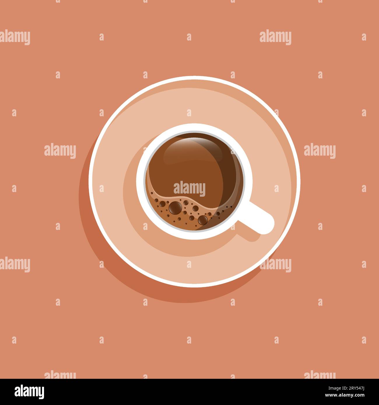 illustration of coffe cup in flat design,coffe cup cartoon illustration ...
