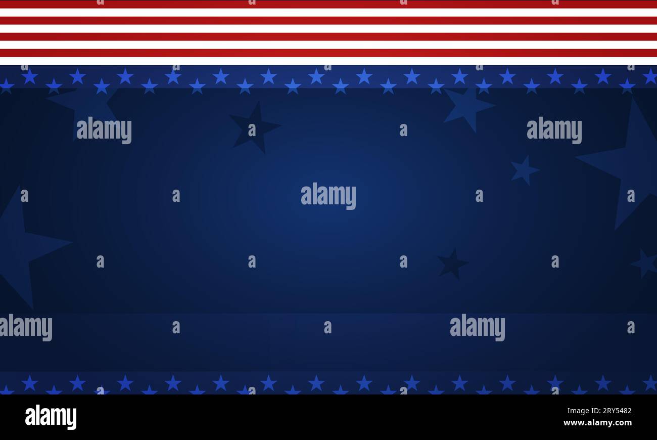 american flag ribbon corner border with copy space text background for ...