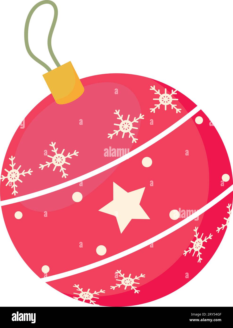 christmas red ball Stock Vector Image & Art - Alamy