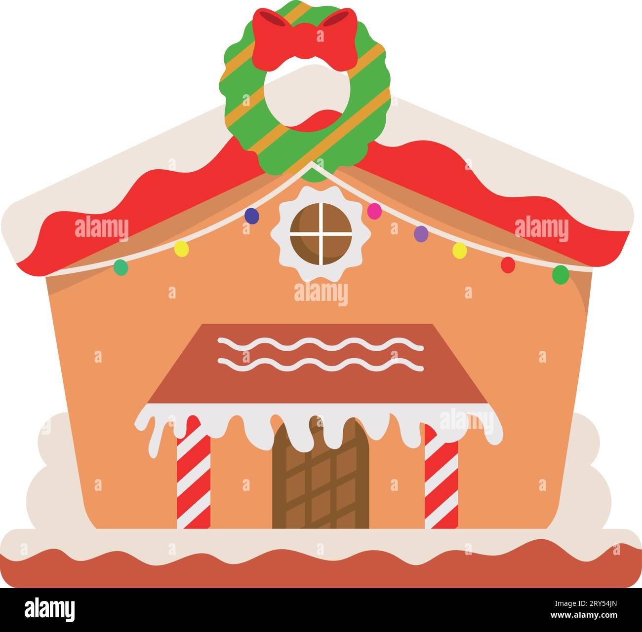 christmas house design Stock Vector Image & Art - Alamy