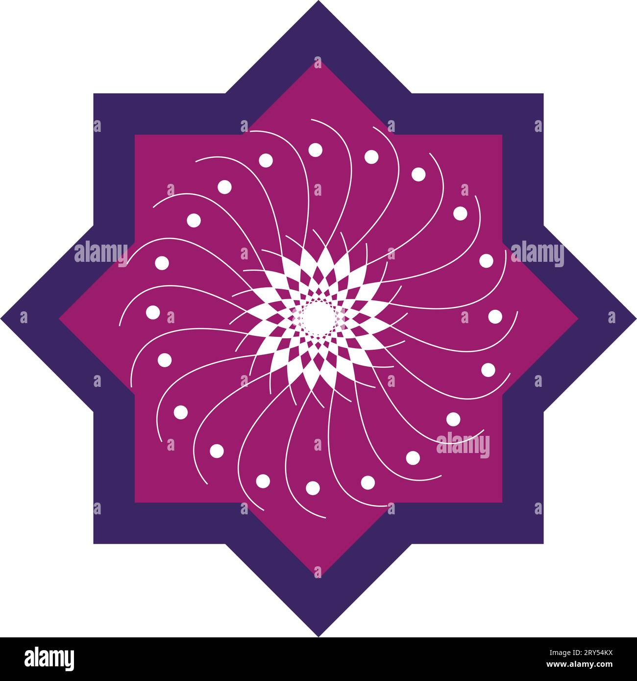 islamic star with decorations Stock Vector Image & Art - Alamy
