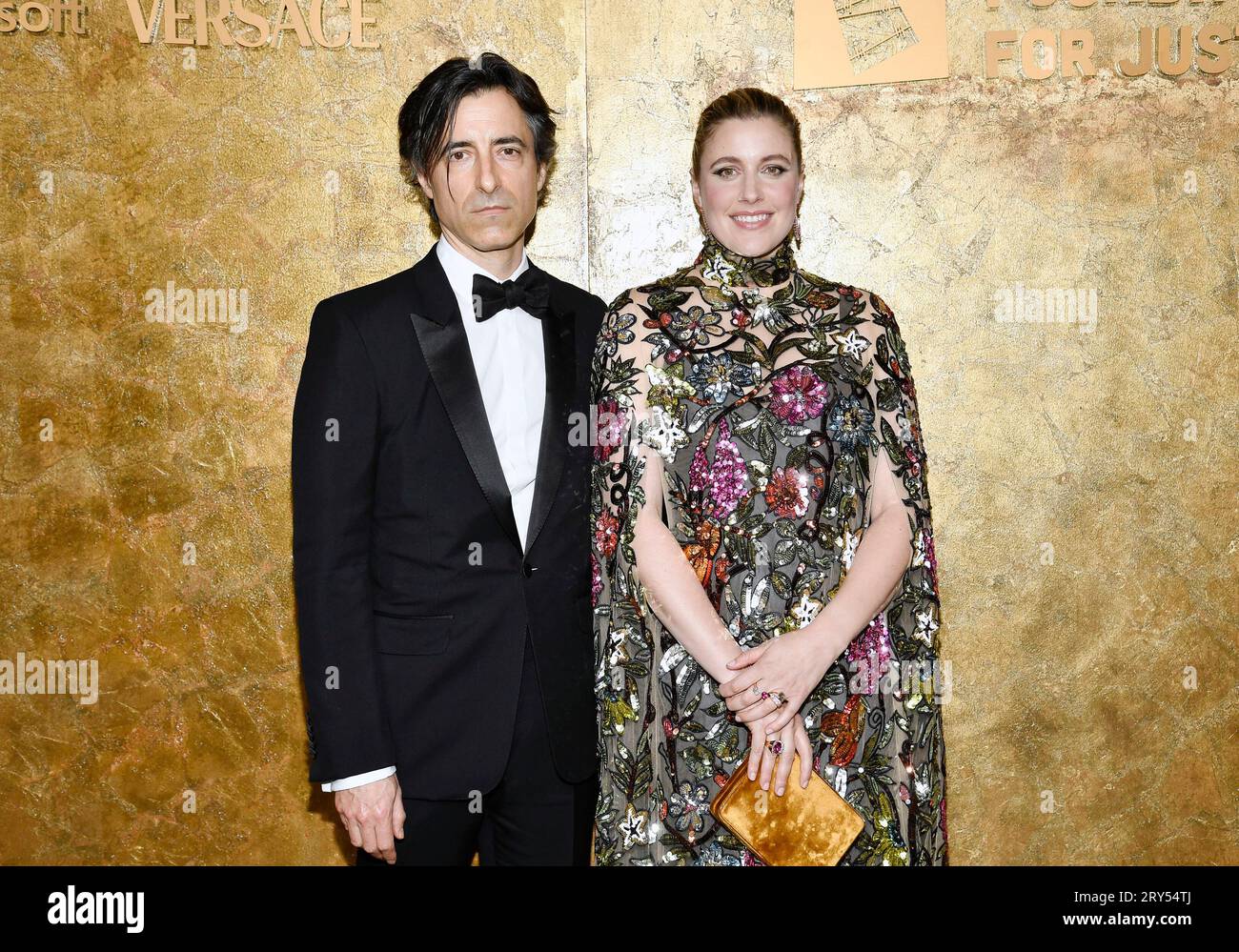 Noah Baumbach, left, ad Greta Gerwig attend The Albies hosted by the ...