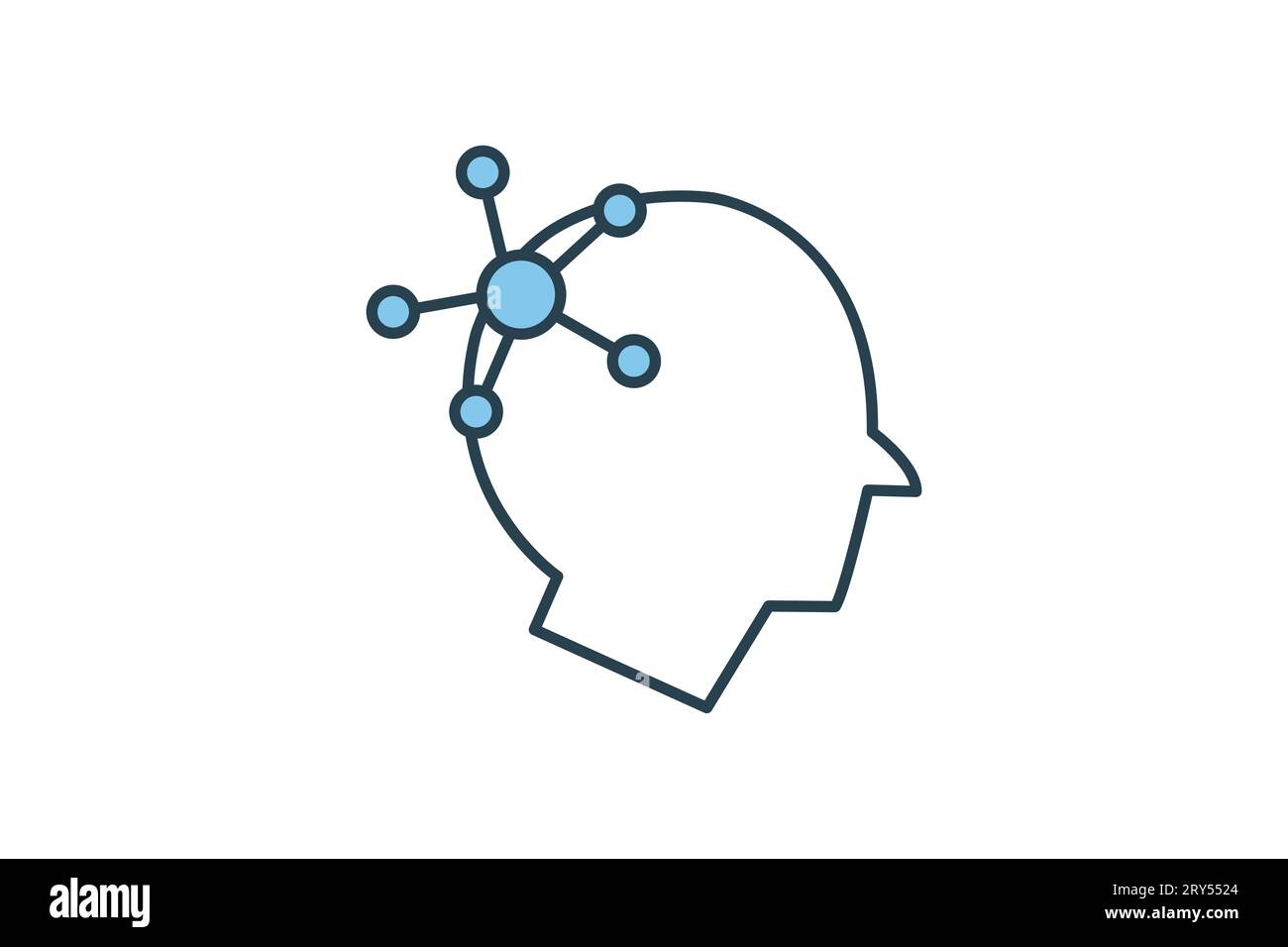 Mind map icon. icon related to critical thinking. suitable for web site ...