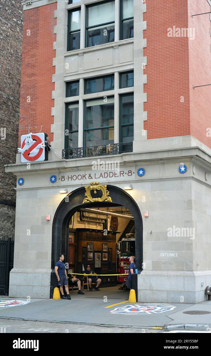 The fire station used in the movie Ghostbusters in Manhattan, New York ...