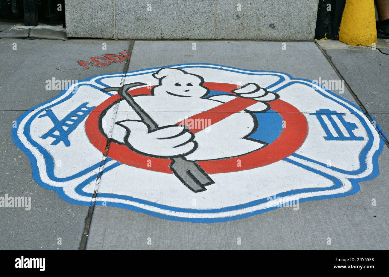 The fire station used in the movie Ghostbusters in Manhattan, New York ...