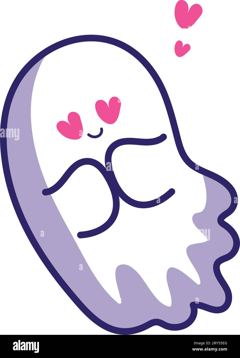 halloween kawaii ghost adorable Stock Vector Image & Art - Alamy