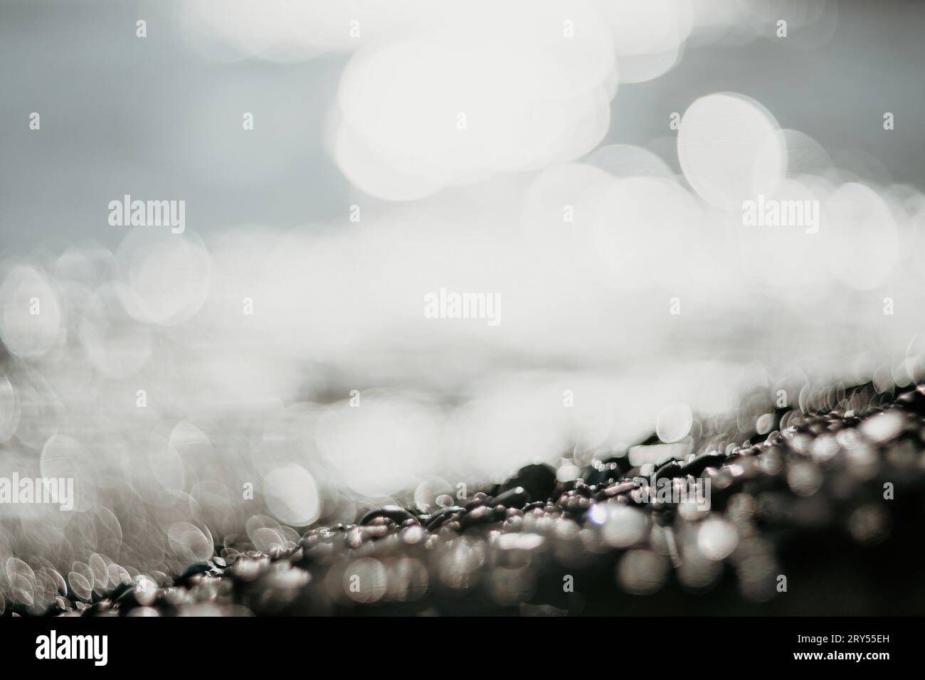 Abstract nature summer ocean sunset sea background. Small waves on ...