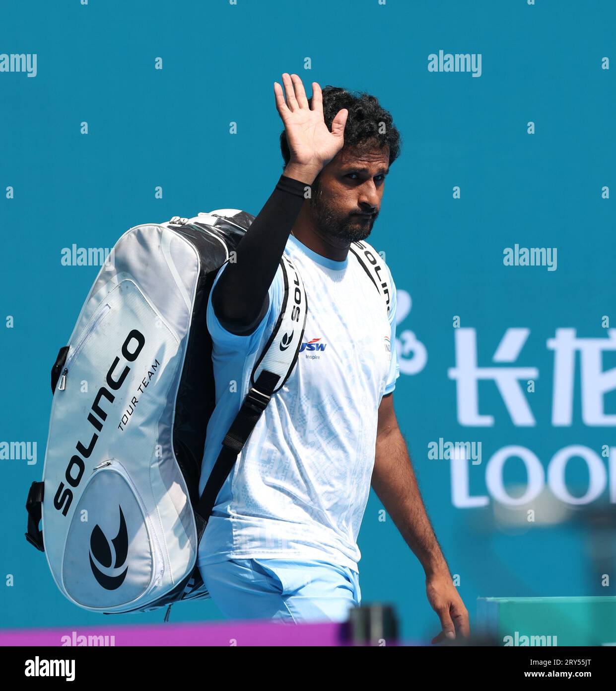 Hangzhou, China. 29th Sep, 2023. TENNIS Men's Doubles final, Ramkumar ...