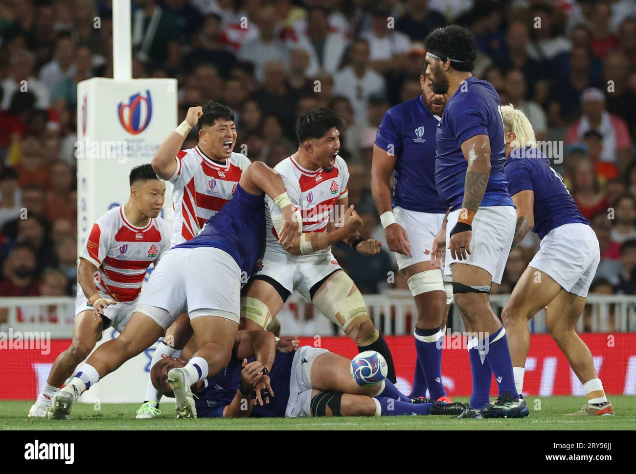 Japan's Kazuki Himeno during the 2023 Rugby World Cup Pool D match ...