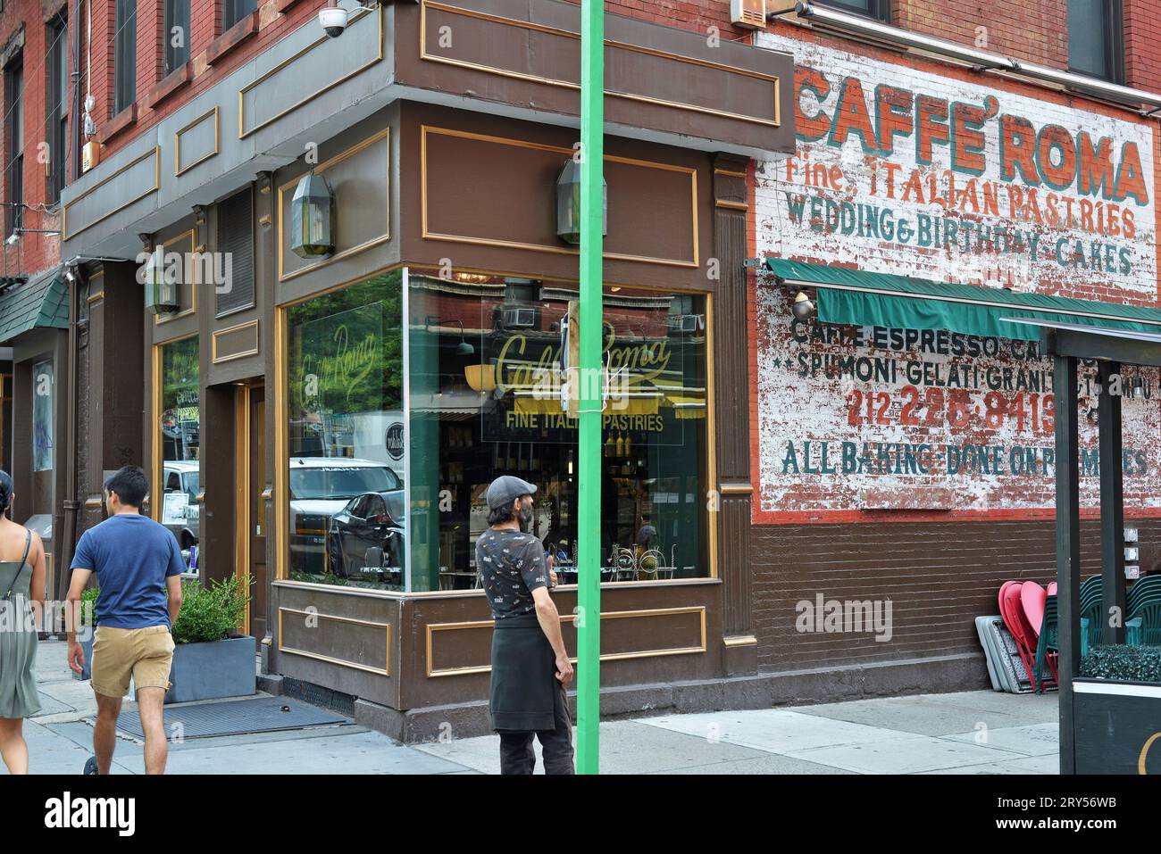 Caffe Roma in the Little Italy district,Manhattan,New York,USA Stock ...