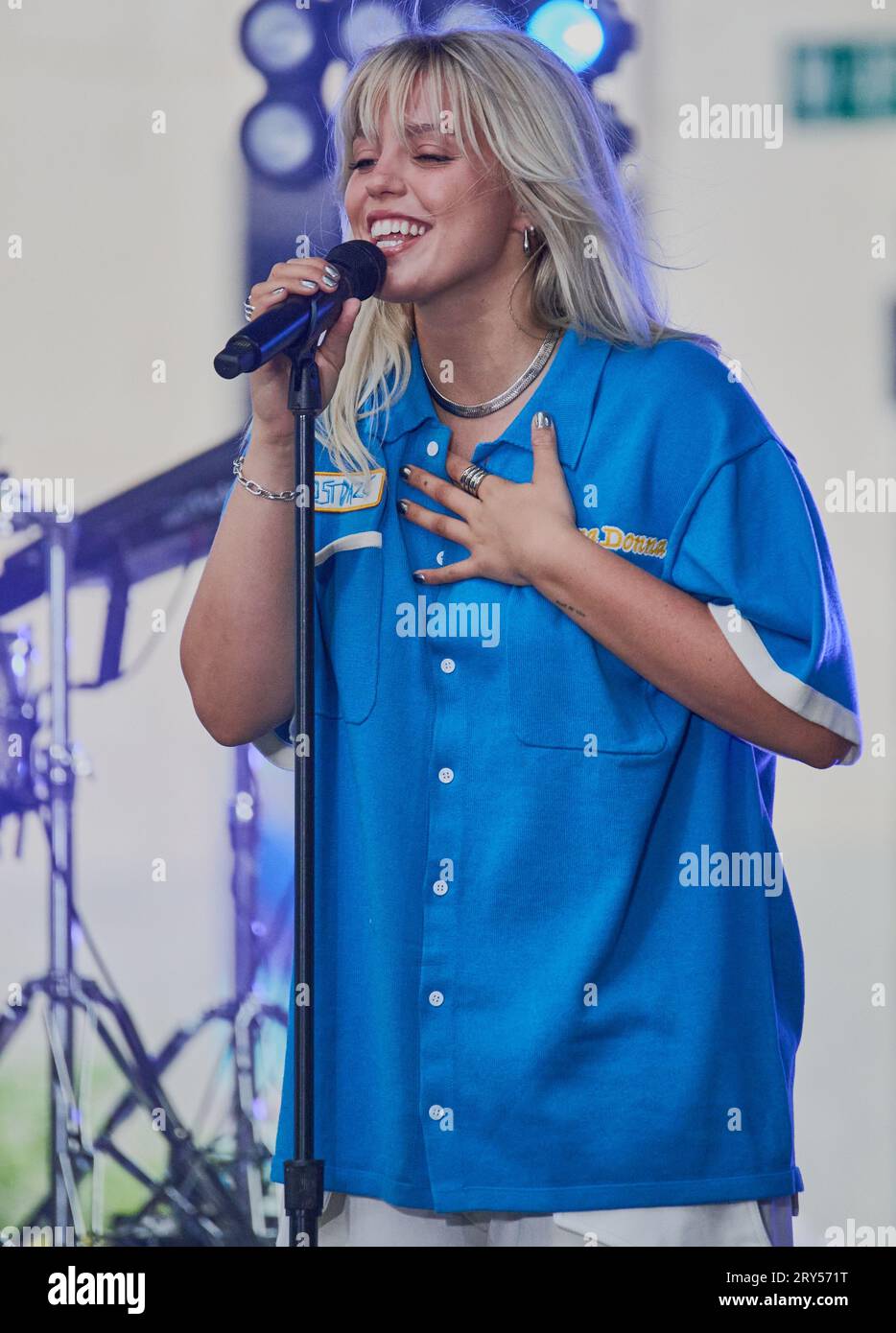 NEW YORK, NY, USA - JULY 28, 2023: Reneé Rapp Performs on NBC's "Today ...