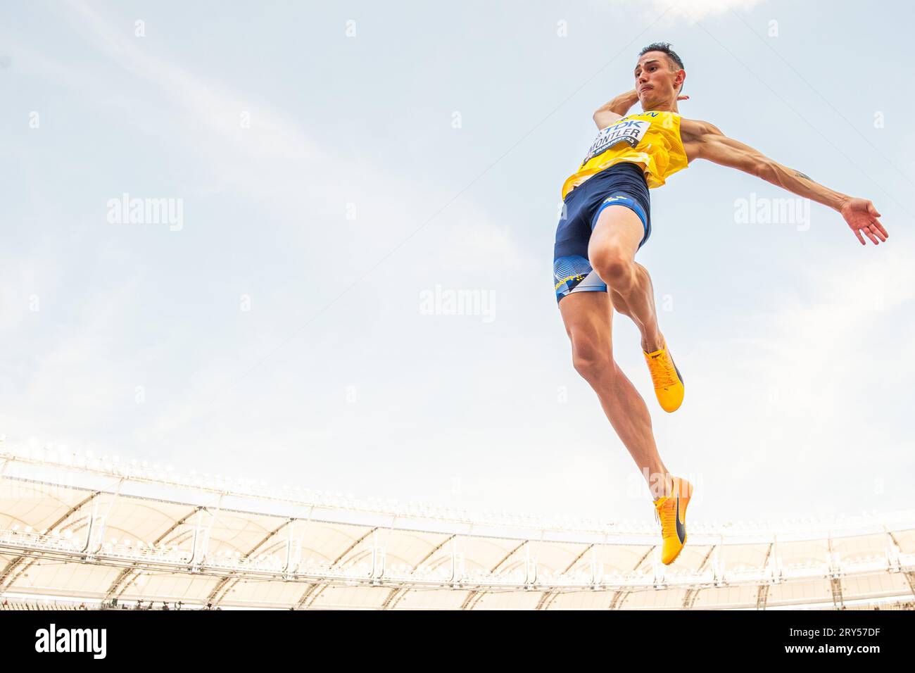 Thobias Montler of, Sweden. , . competes in men's long jump ...