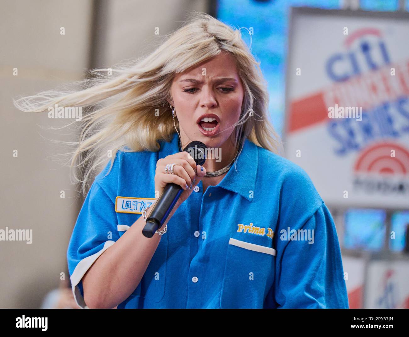 NEW YORK, NY, USA - JULY 28, 2023: Reneé Rapp Performs on NBC's "Today ...