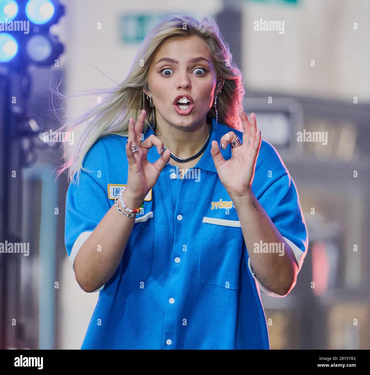 NEW YORK, NY, USA - JULY 28, 2023: Reneé Rapp Performs on NBC's "Today ...
