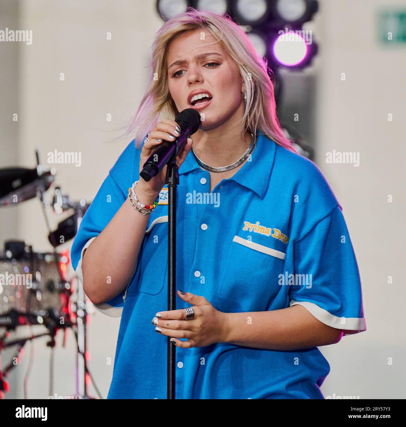 NEW YORK, NY, USA - JULY 28, 2023: Reneé Rapp Performs on NBC's "Today ...