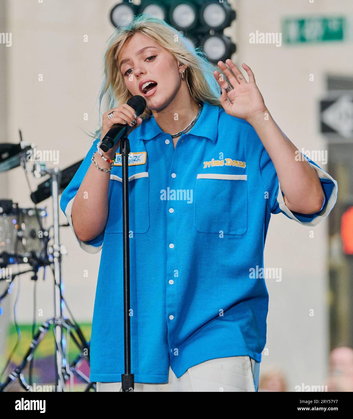NEW YORK, NY, USA - JULY 28, 2023: Reneé Rapp Performs on NBC's "Today ...