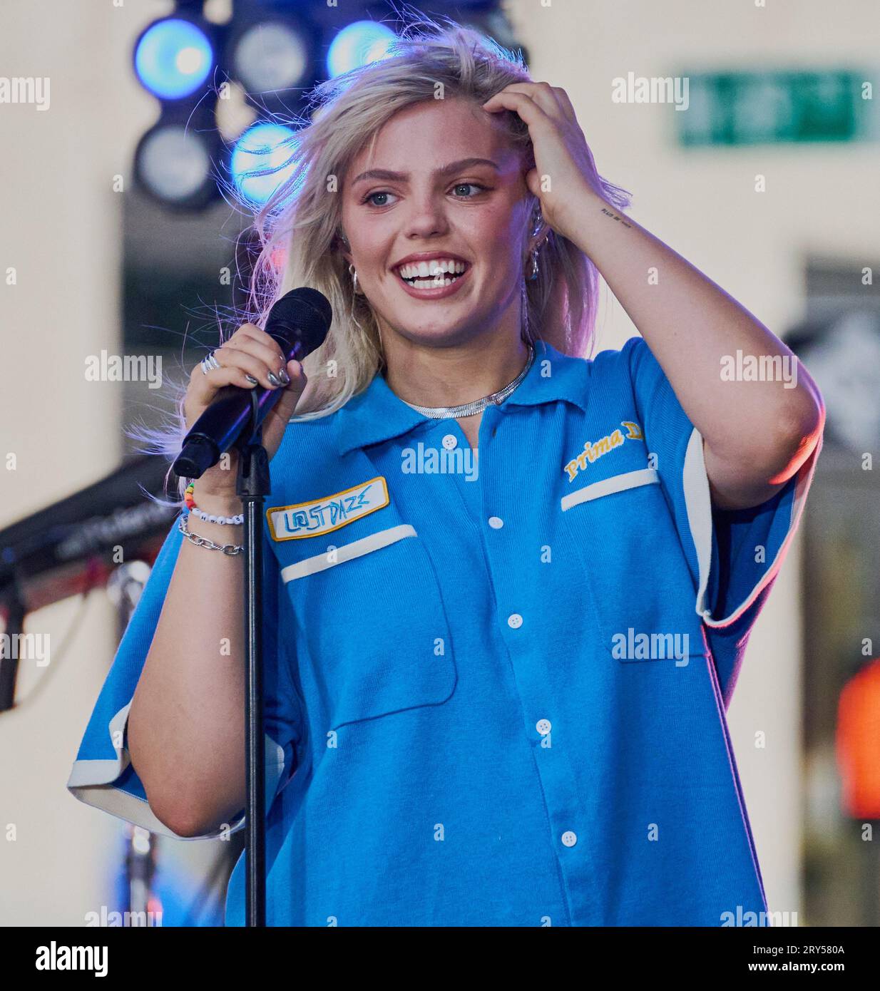 NEW YORK, NY, USA - JULY 28, 2023: Reneé Rapp Performs on NBC's "Today ...