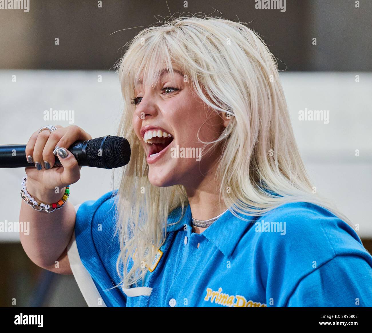 NEW YORK, NY, USA - JULY 28, 2023: Reneé Rapp Performs on NBC's "Today ...