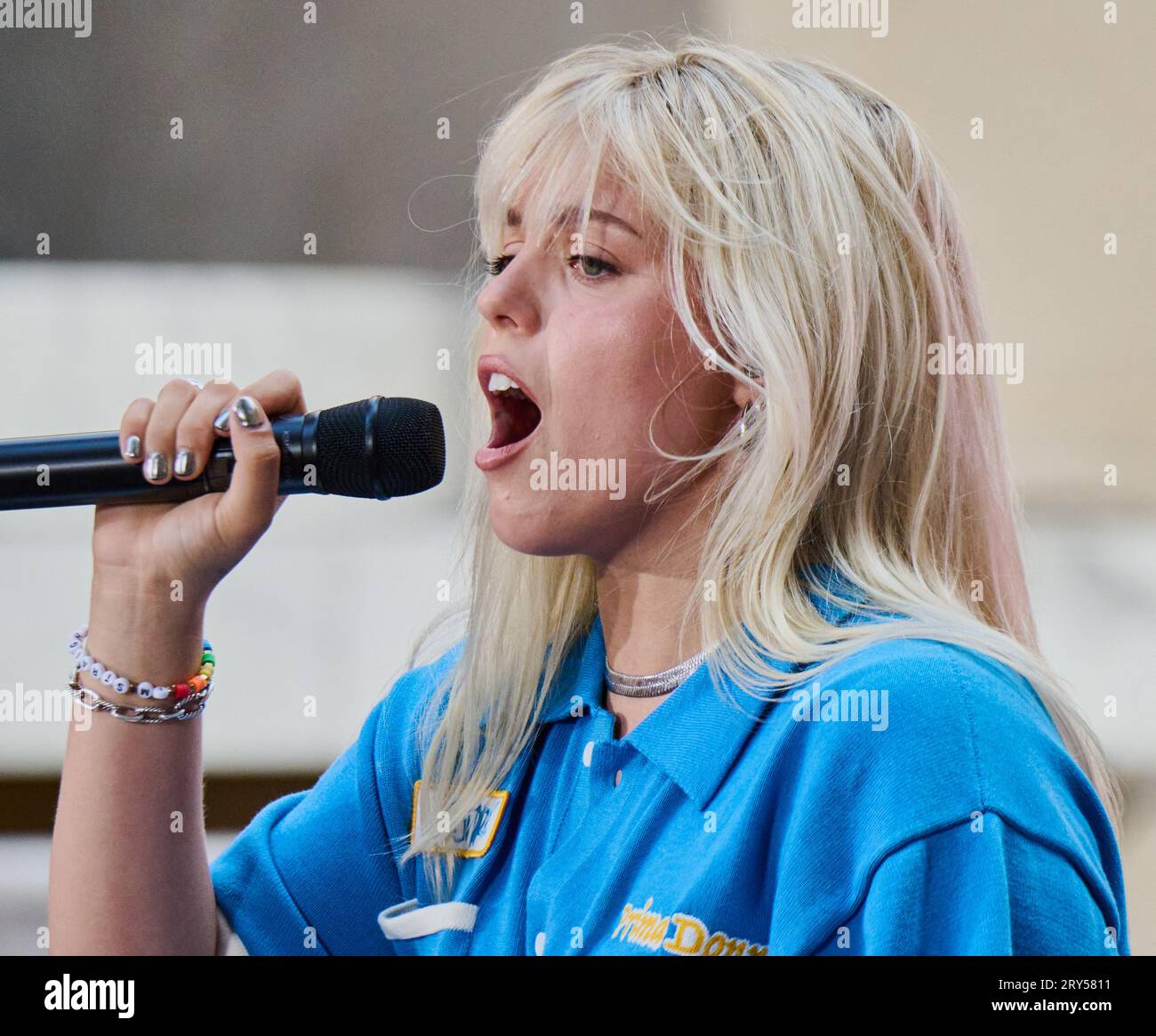 NEW YORK, NY, USA - JULY 28, 2023: Reneé Rapp Performs on NBC's "Today ...