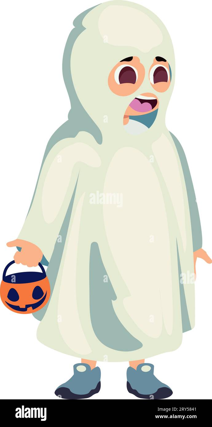 halloween disguised ghost Stock Vector Image & Art - Alamy