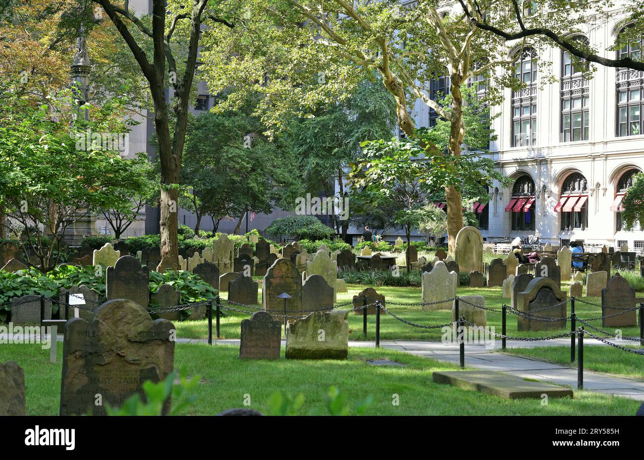 Trinity Church Cemetery in Manhattan,New York.USA Stock Photo - Alamy