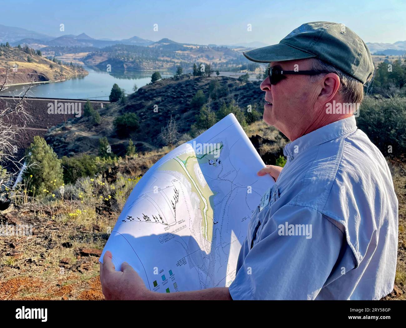 Dave Meurer, Director of Resource Environmental Solutions, shows ...