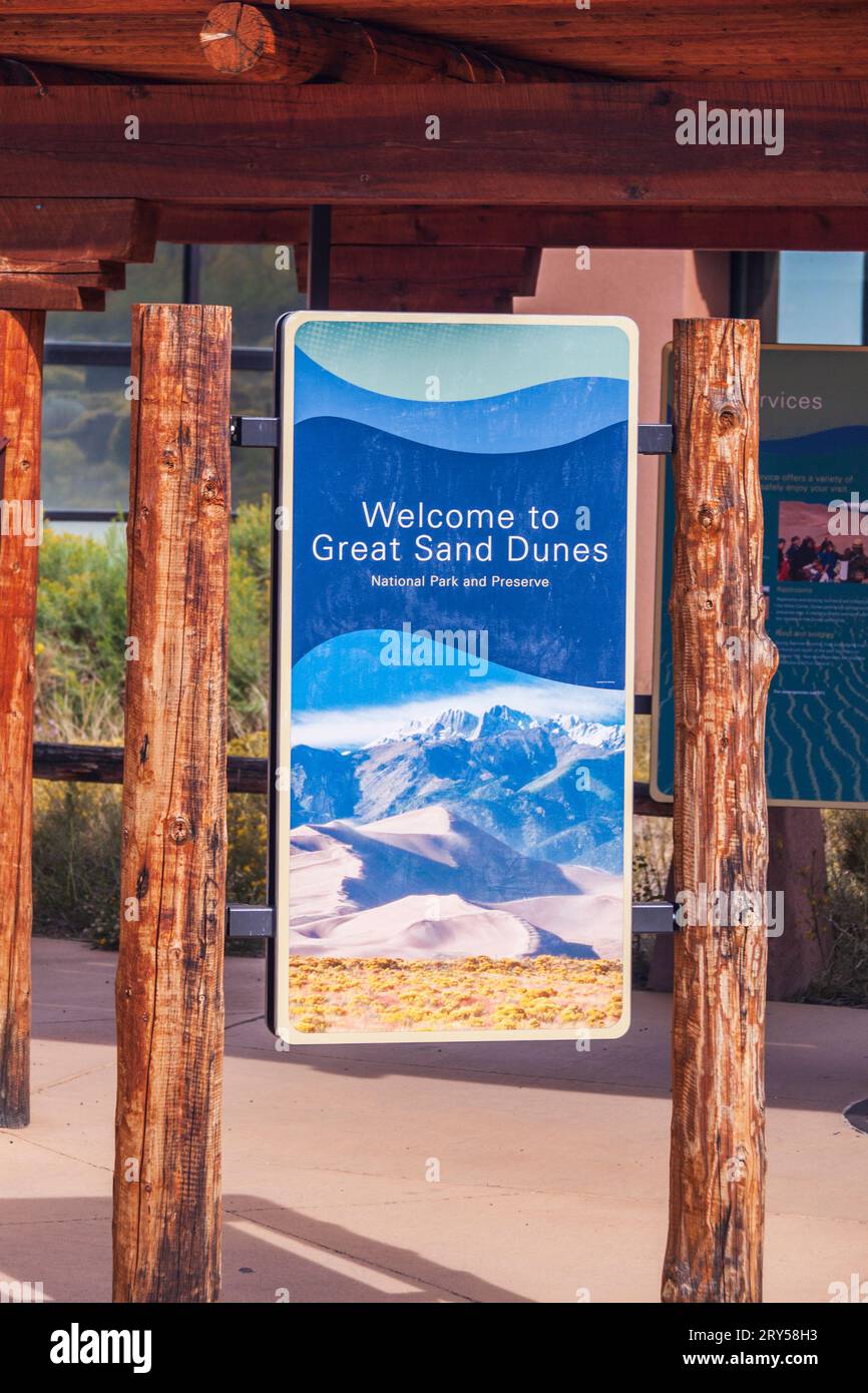 Visitor Center at the Great Sand Dunes National Park in Colorado. These ...