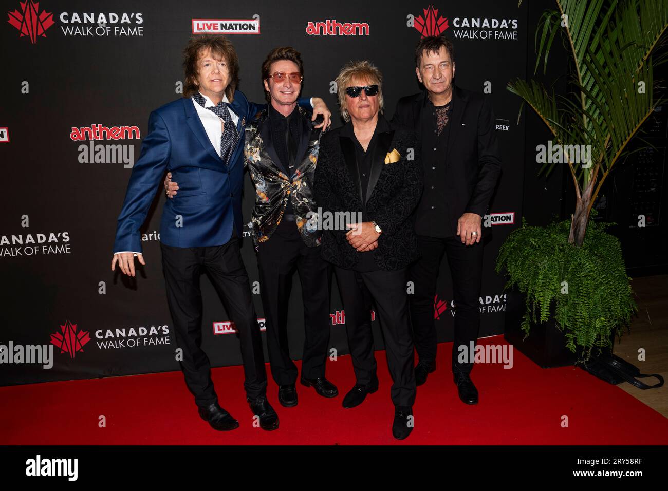 Toronto, Canada. 28th Sep, 2023. Members of the band Platinum Blonde ...