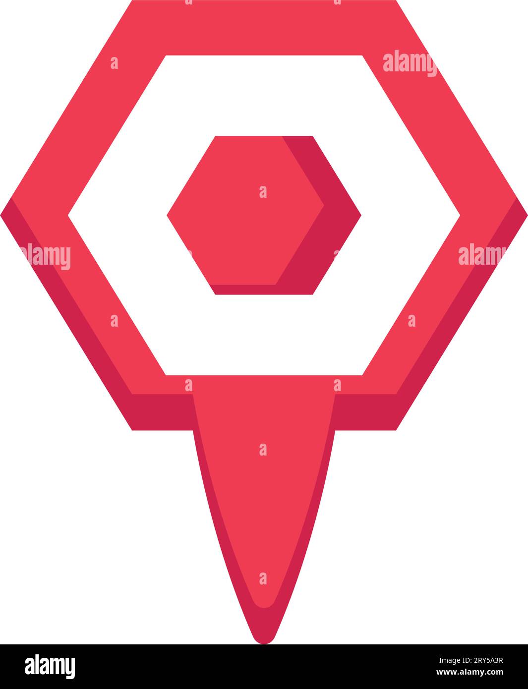 pin icon location badge Stock Vector Image & Art - Alamy
