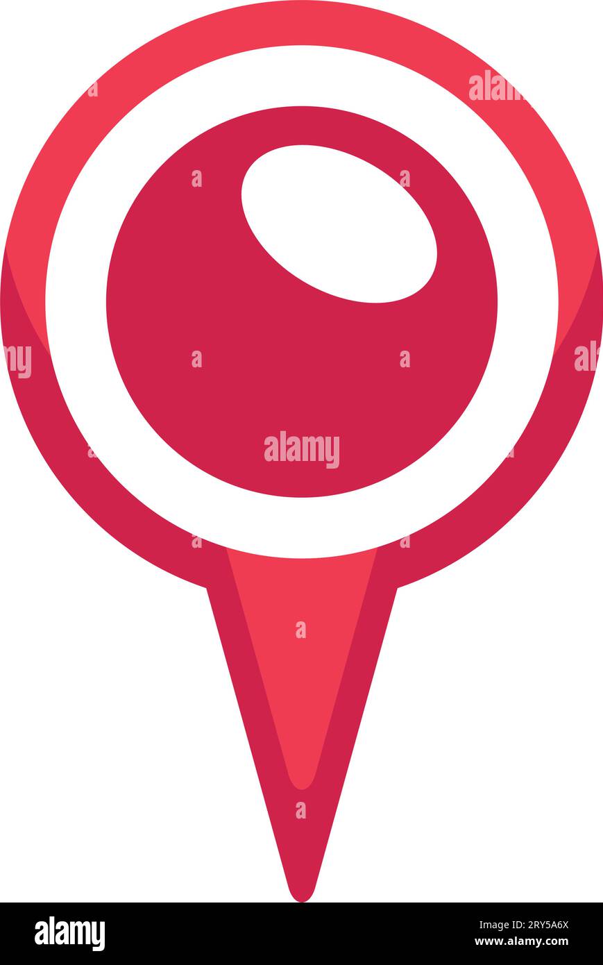 pin icon location vector illustration Stock Vector Image & Art - Alamy