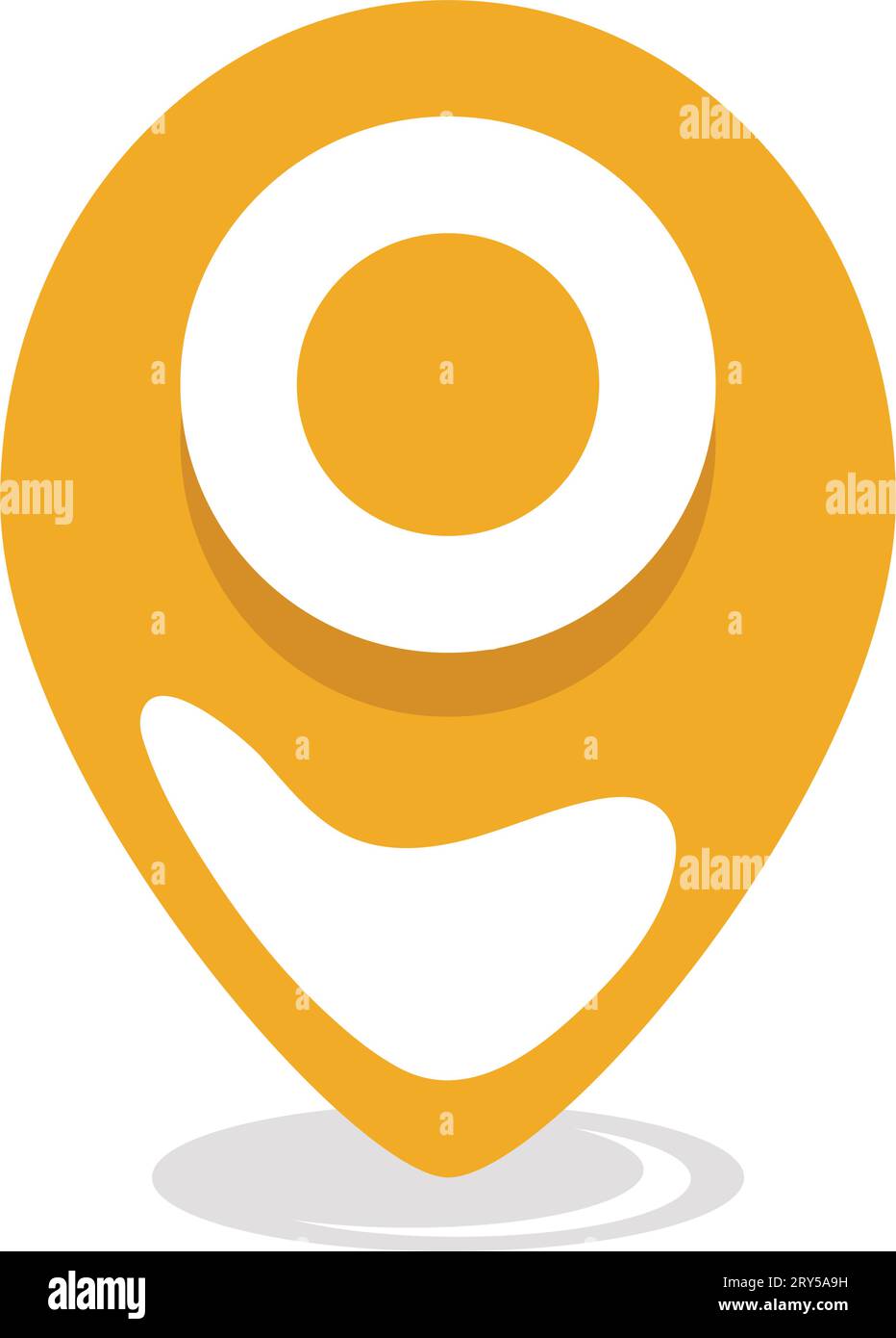 pin icon location pictogram Stock Vector Image & Art - Alamy