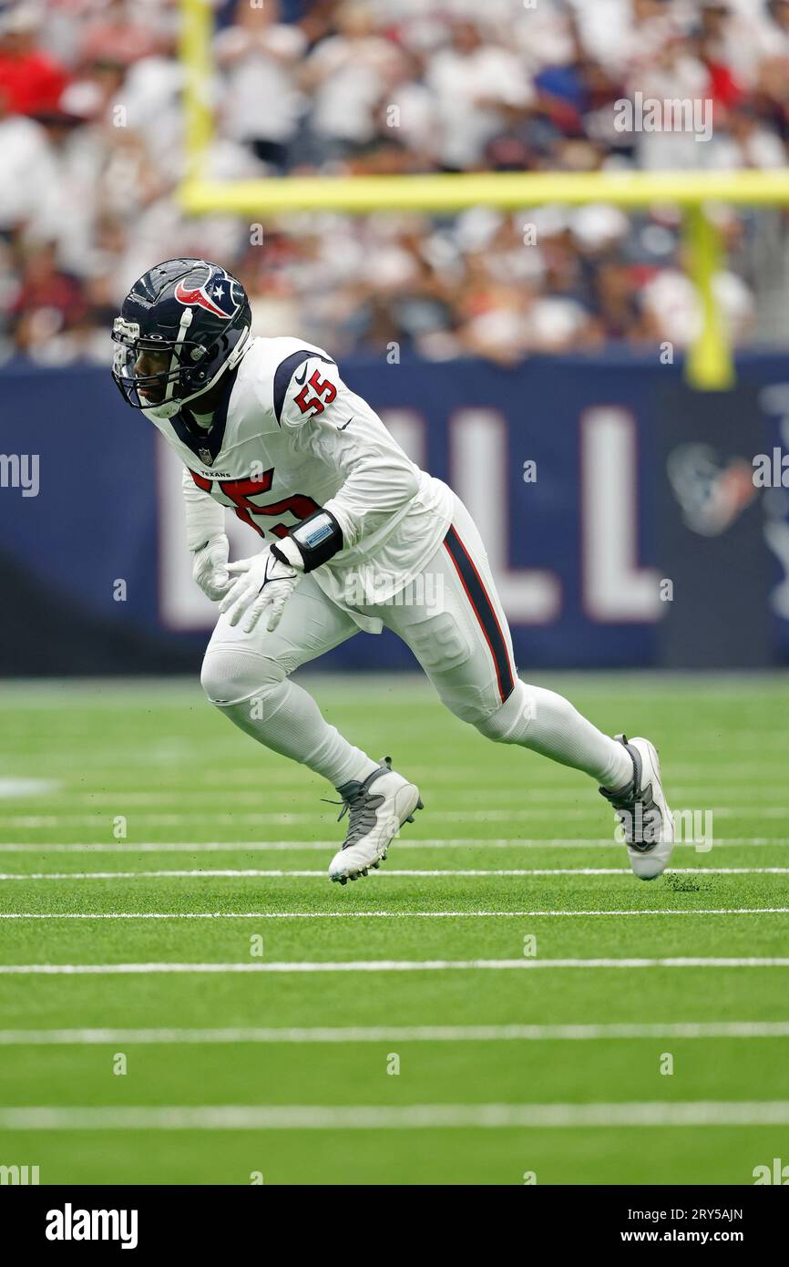 Houston Texans defensive end Jerry Hughes (55) during an NFL football ...