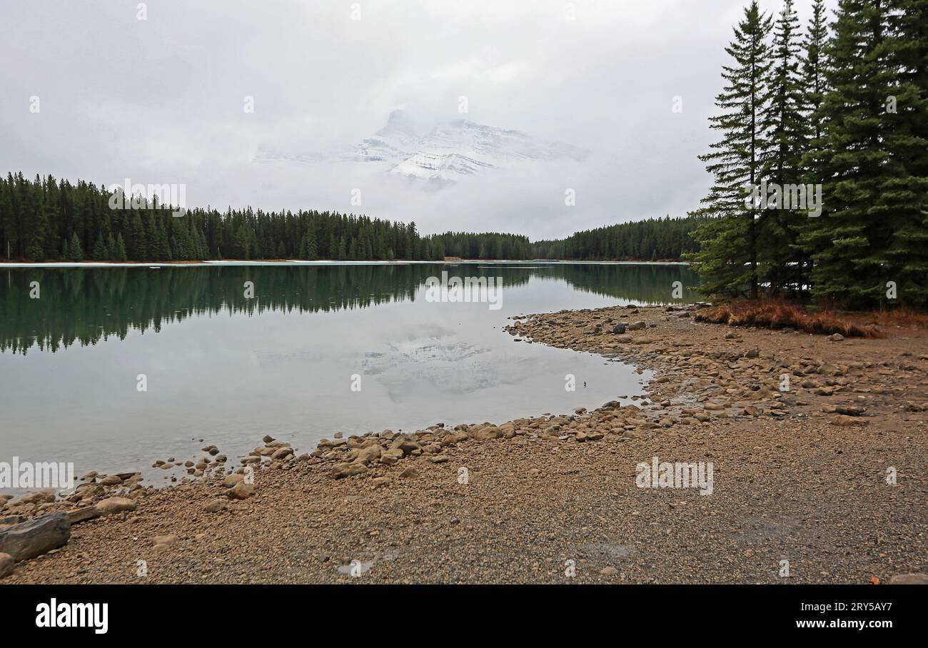 Two Jack Lake, Canada Stock Photo - Alamy