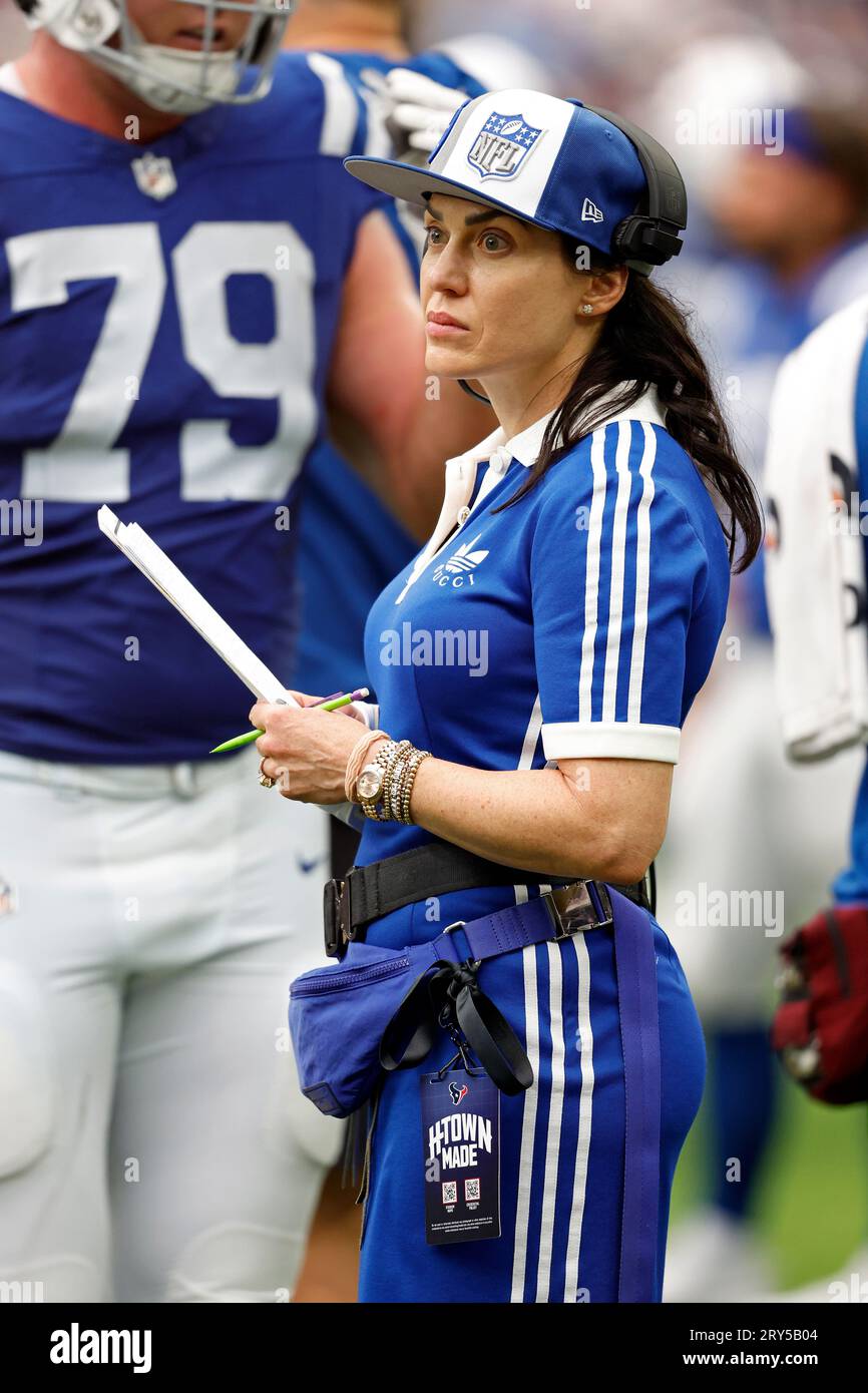 Indianapolis Colts co-owner Carlie Irsay-Gordon is seen on the team ...