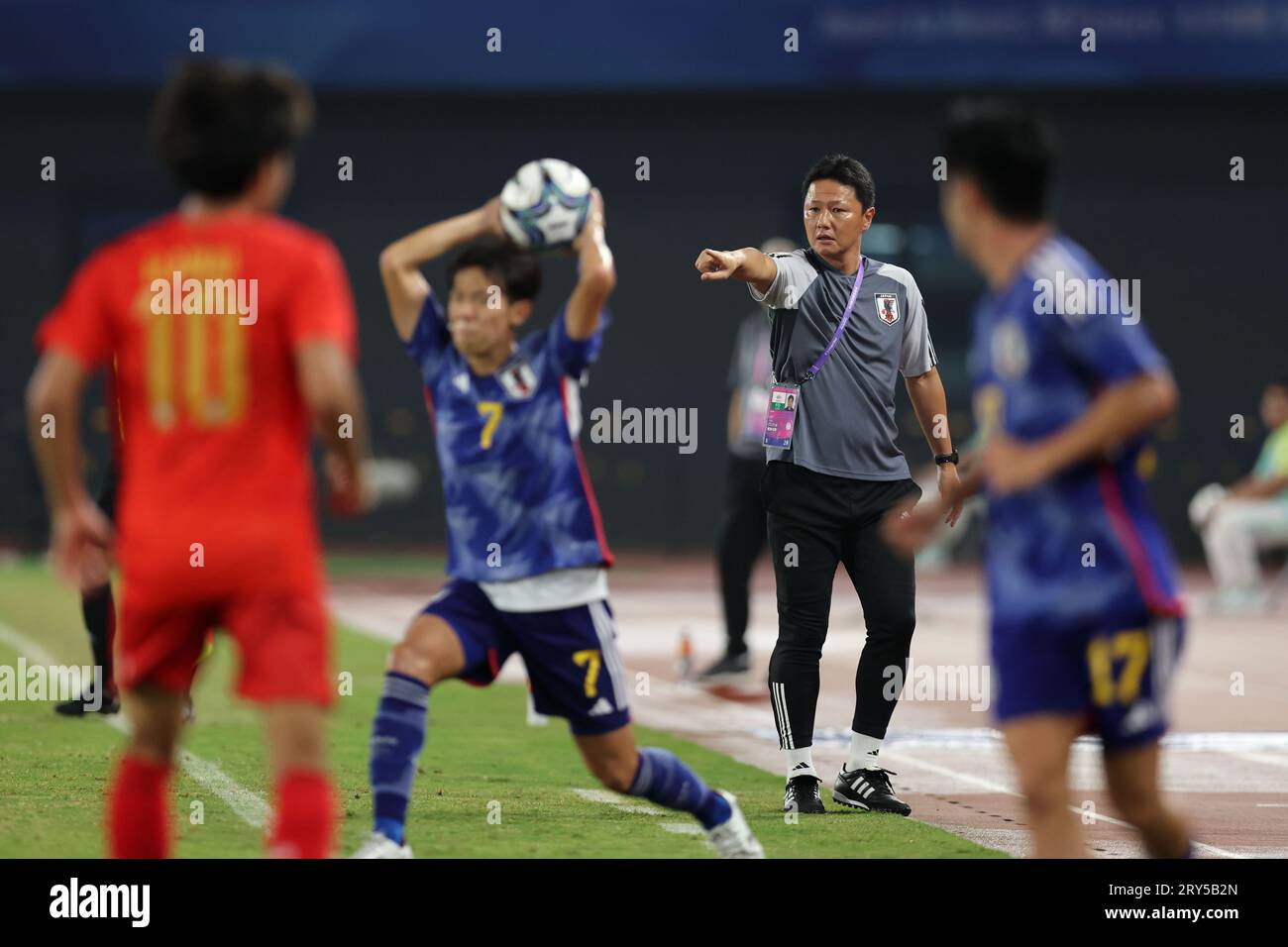 Hangzhou, China. 28th Sep, 2023. Go Oiwa (JPN) Football/Soccer : Men's ...