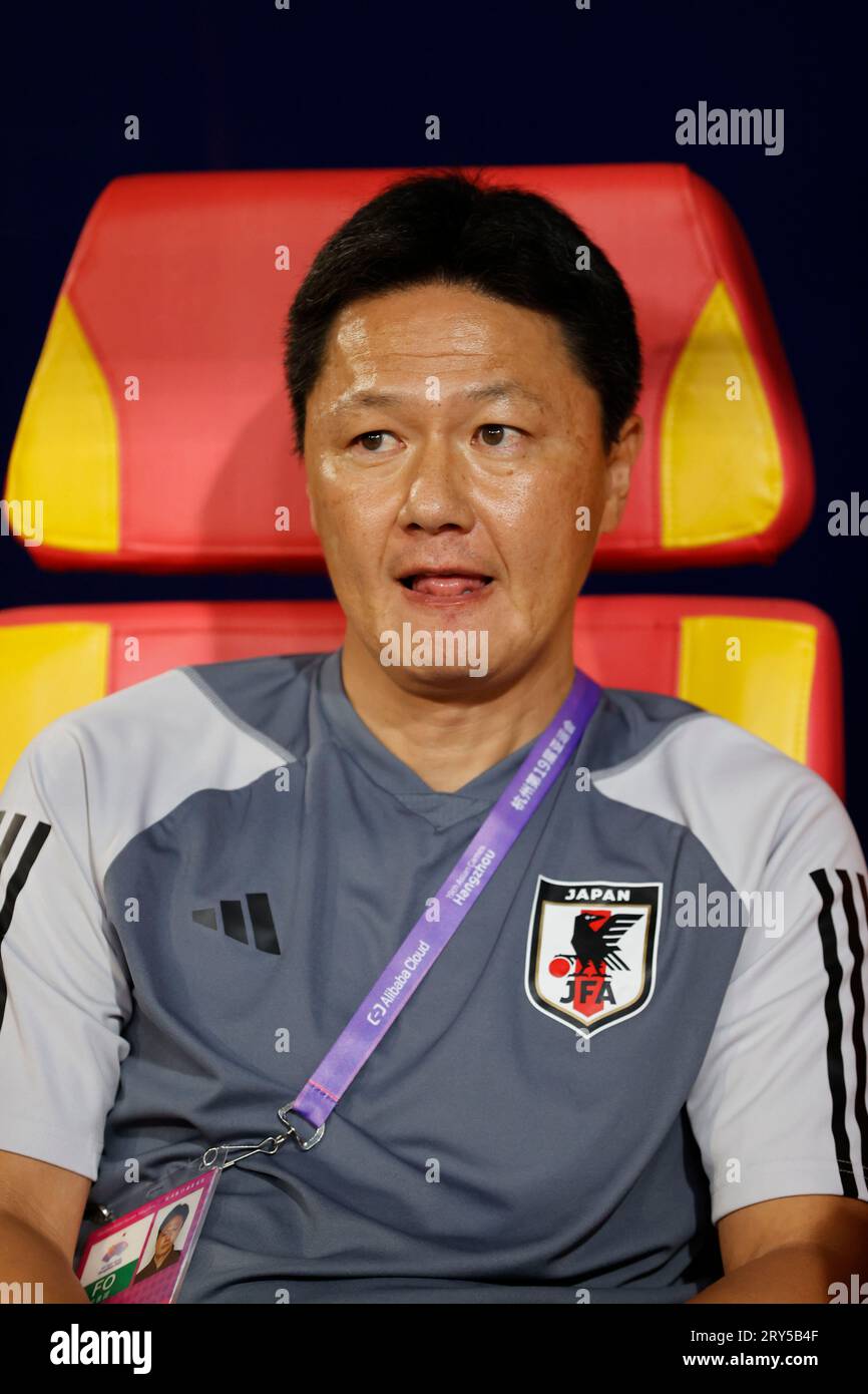 Hangzhou, China. 28th Sep, 2023. Go Oiwa (JPN) Football/Soccer : Men's ...