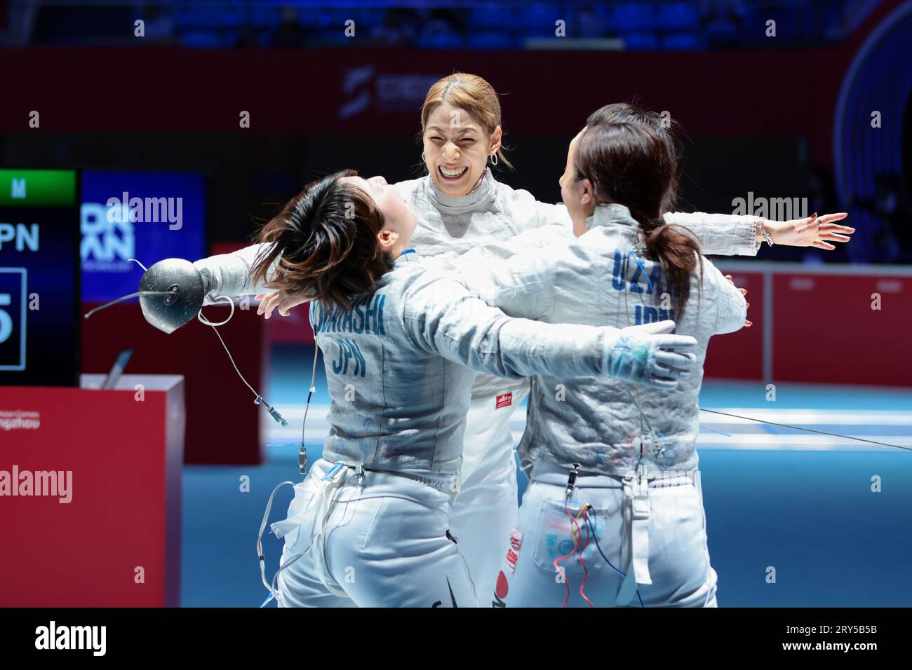 Hangzhou, China. 28th Sep, 2023. Misaki Emura & Japan team group ...