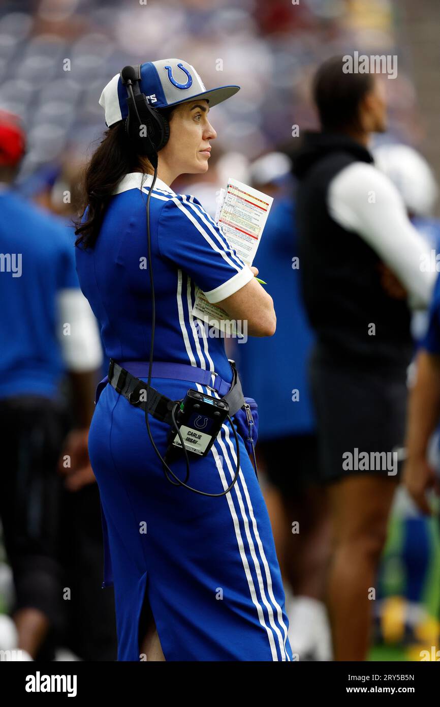 Indianapolis Colts co-owner Carlie Irsay-Gordon is seen on the team ...