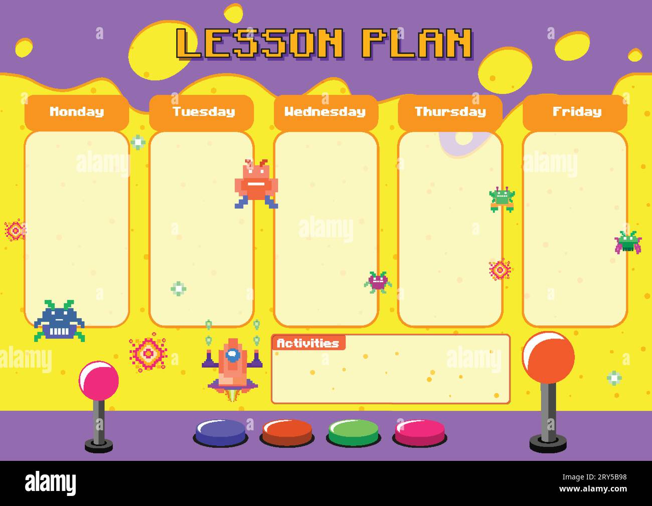 Week activities Stock Vector Images - Alamy