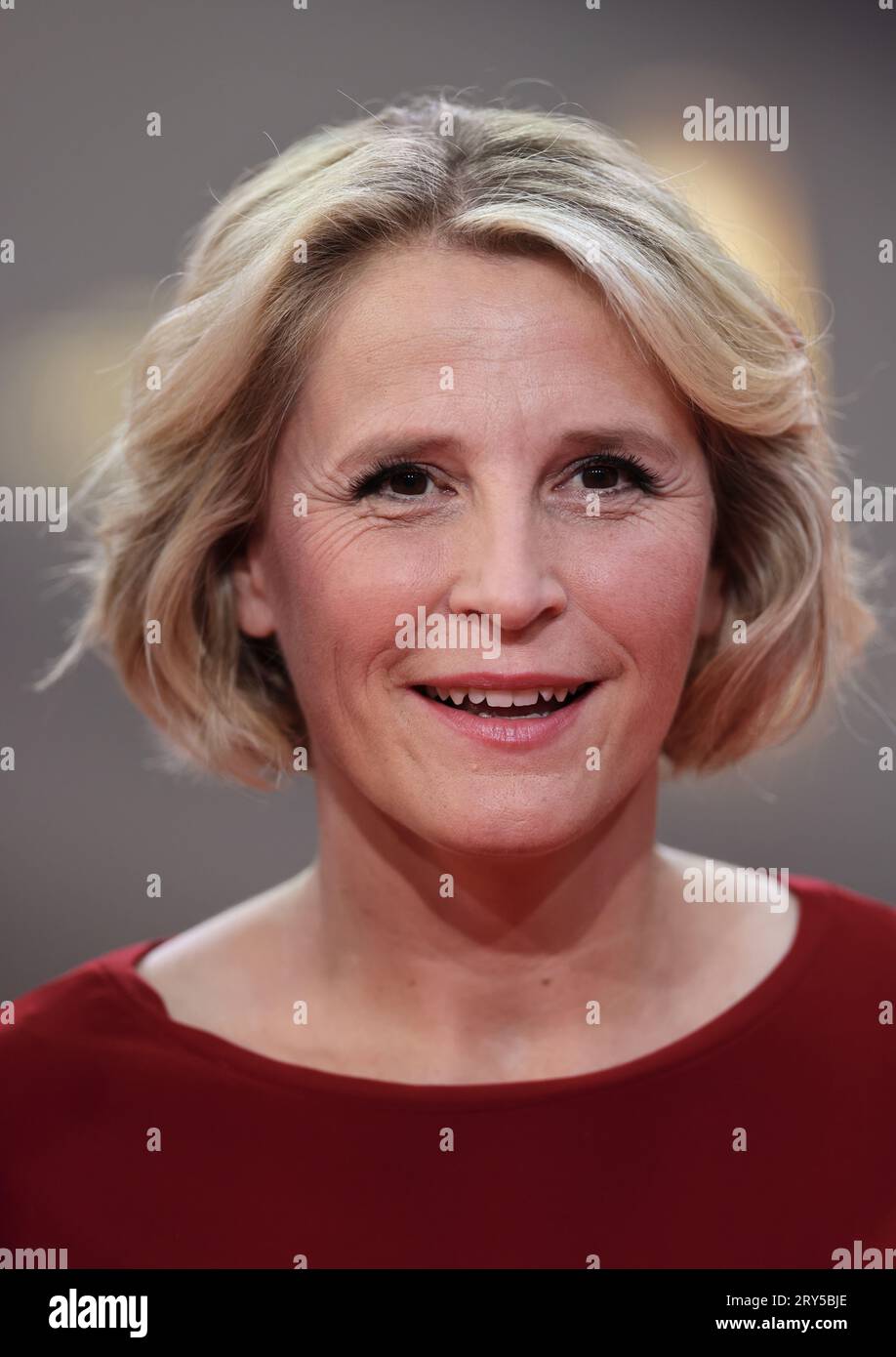 Cologne, Germany. 28th Sep, 2023. Presenter Susan Link comes to the ...