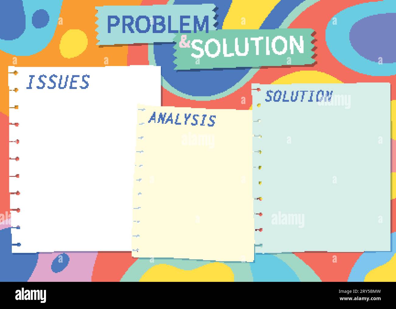 A vector cartoon illustration style dashboard template for problem ...