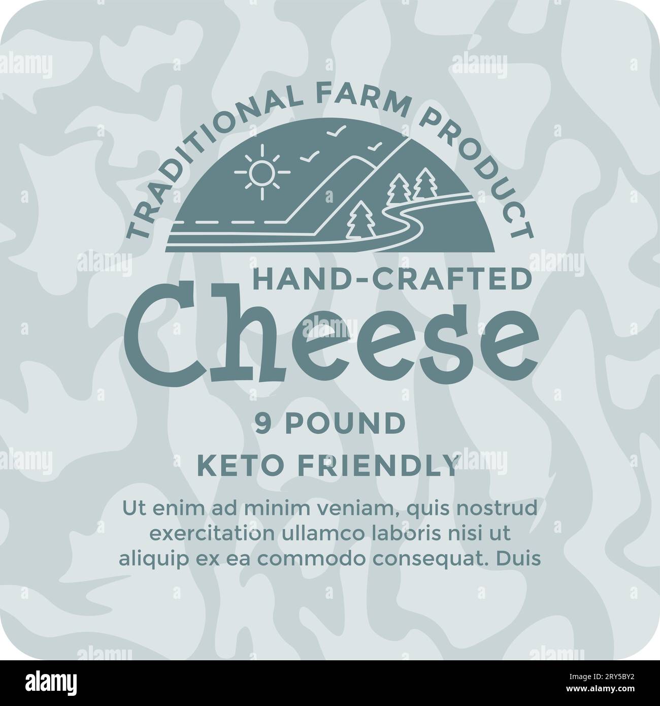 Cheese traditional farm product label or emblem Stock Vector Image ...
