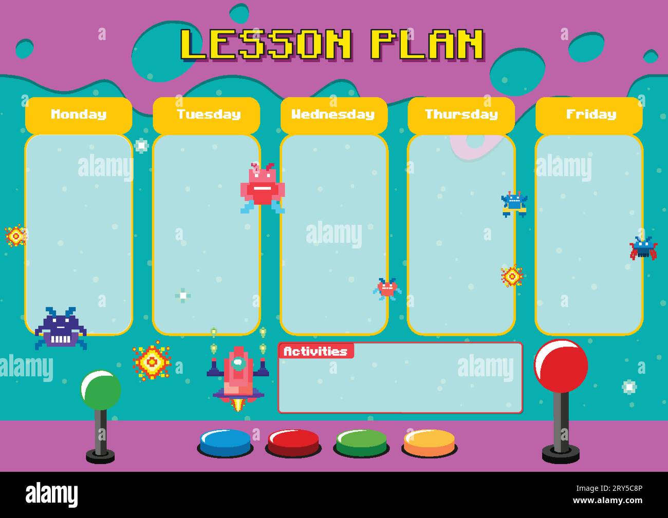 Week activities Stock Vector Images - Alamy