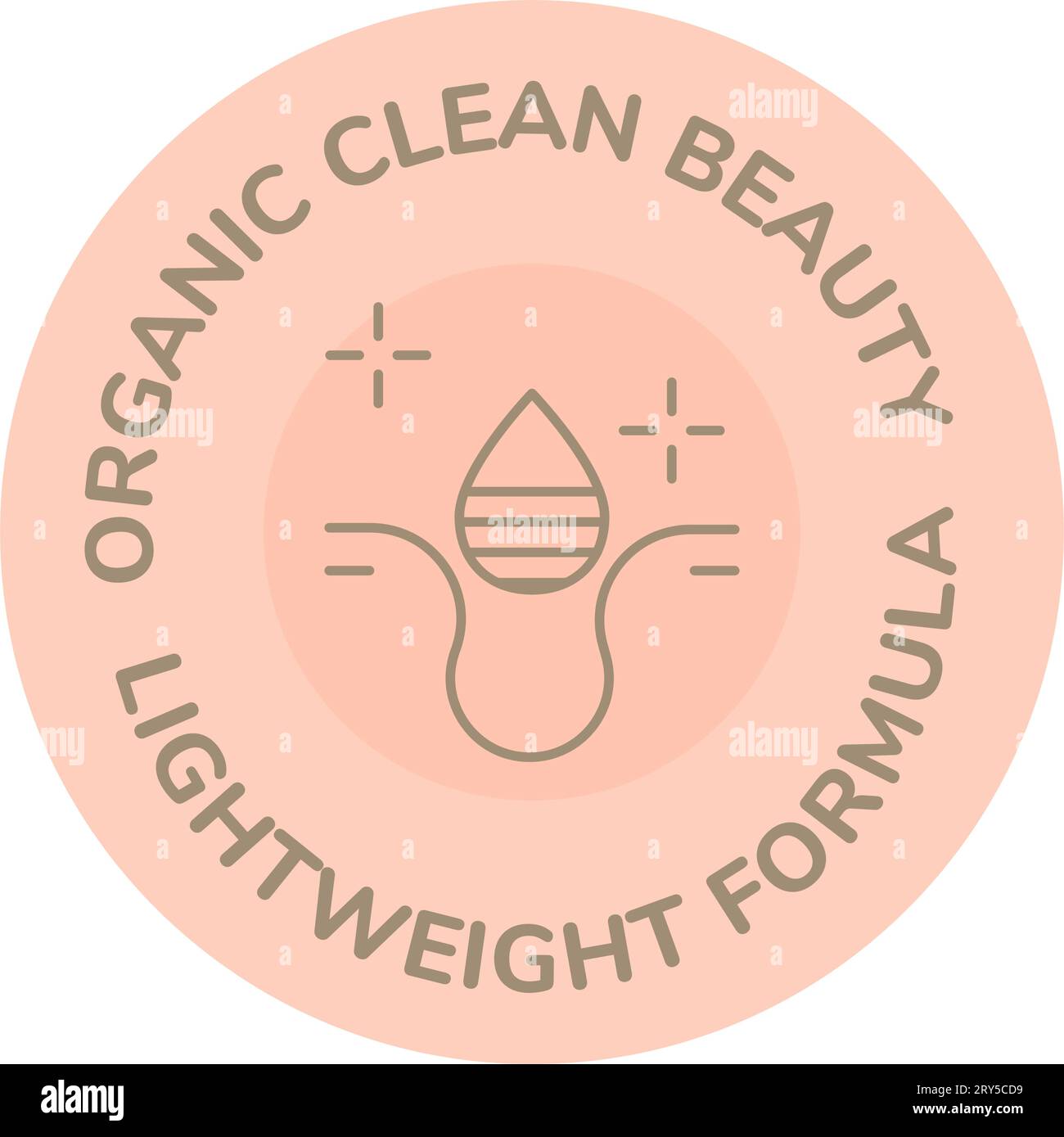 Organic clean beauty lightweight formula of cream Stock Vector Image ...