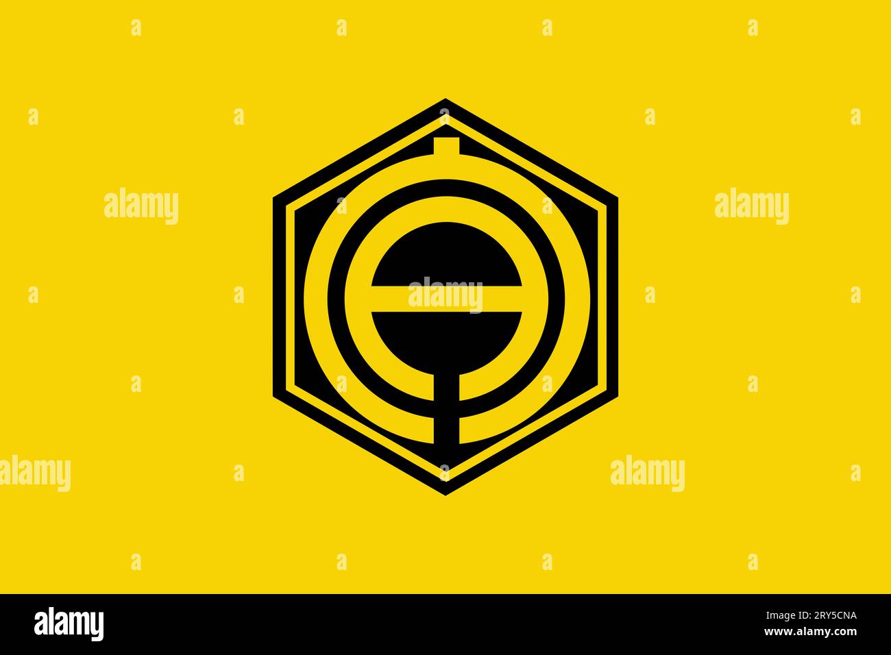 Flag of the city of Utashinai Stock Photo - Alamy