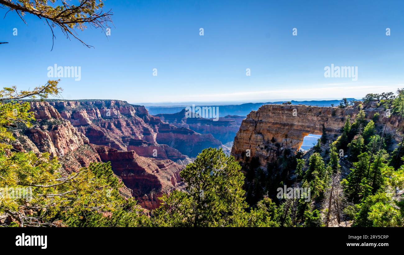 Angels Window at Cape Royal on the North Rim of Grand Canyon National ...