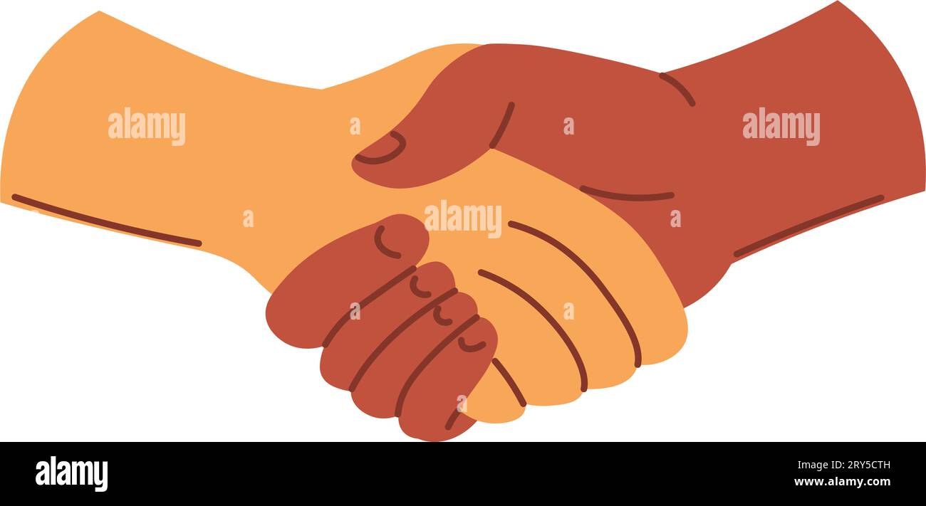 Cartoon showing two business people Stock Vector Images - Alamy
